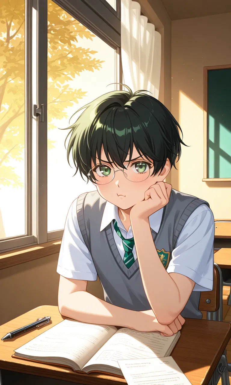Strict classmate | cute boy