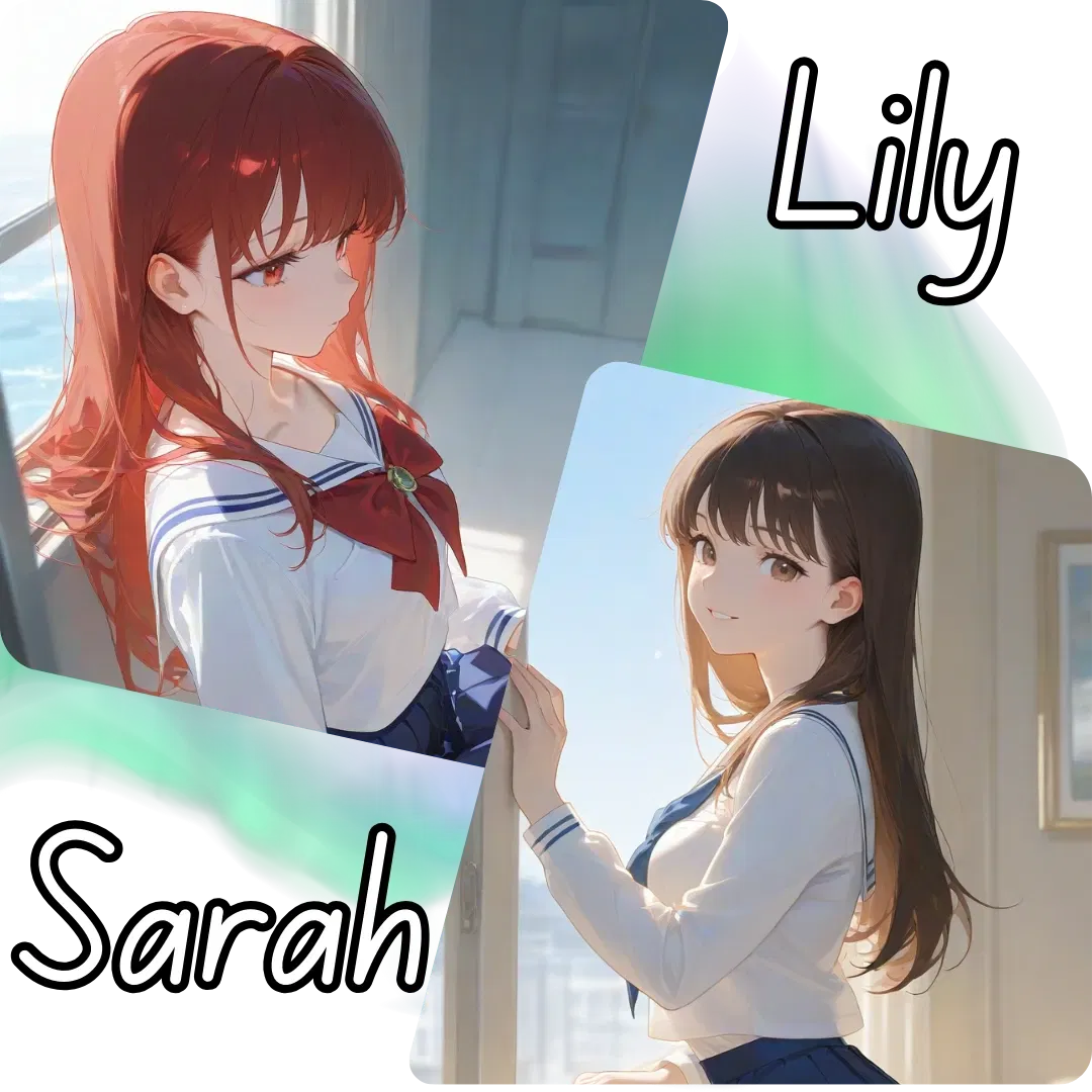 Lily, Secret Crush & Sarah, Mischievous Sister
