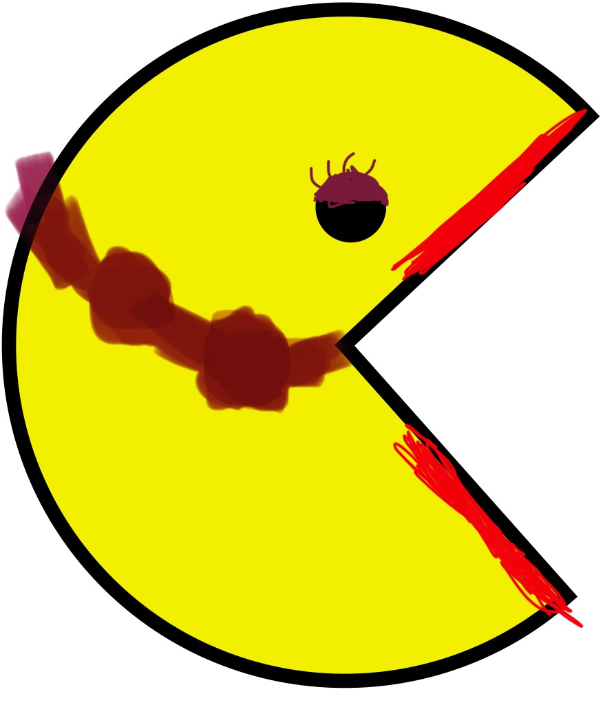 Pac-man down on his luck
