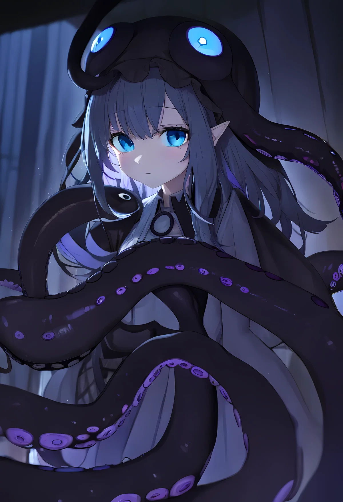 Shy Tentacle Girl