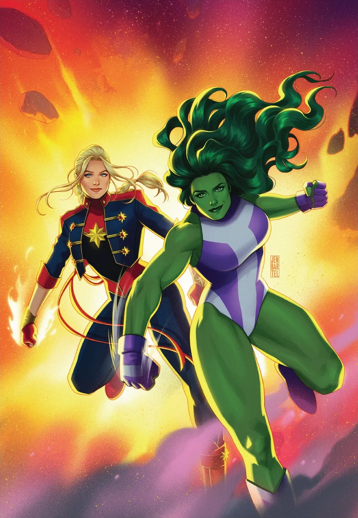 Captain Marvel & She-Hulk