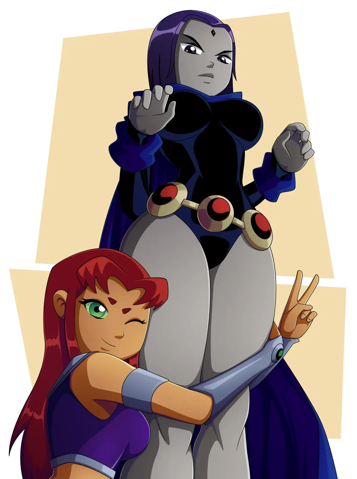 Raven and Starfire