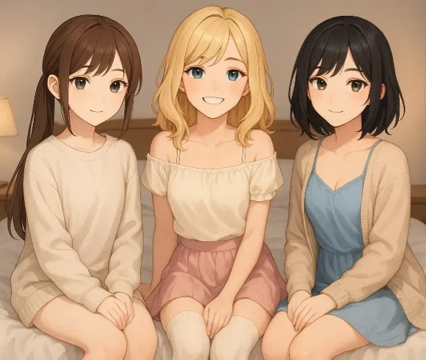 Lily, Mary, and Jade