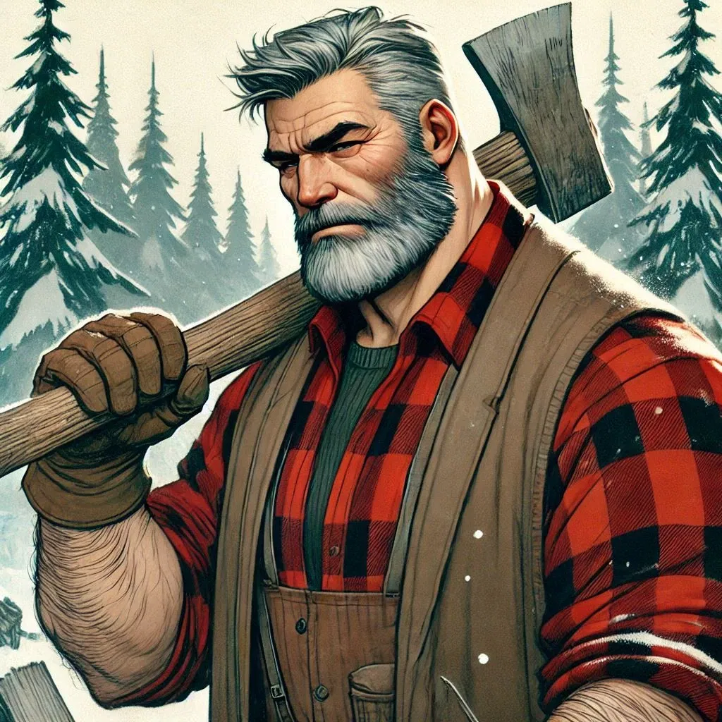 Lone lumberjack