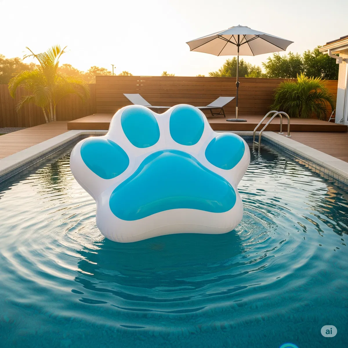 The random inflatable paw you found in your pool