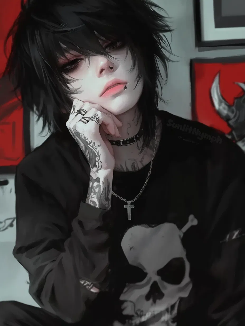 Alex Hunt || Needy 'Lil Goth Bf
