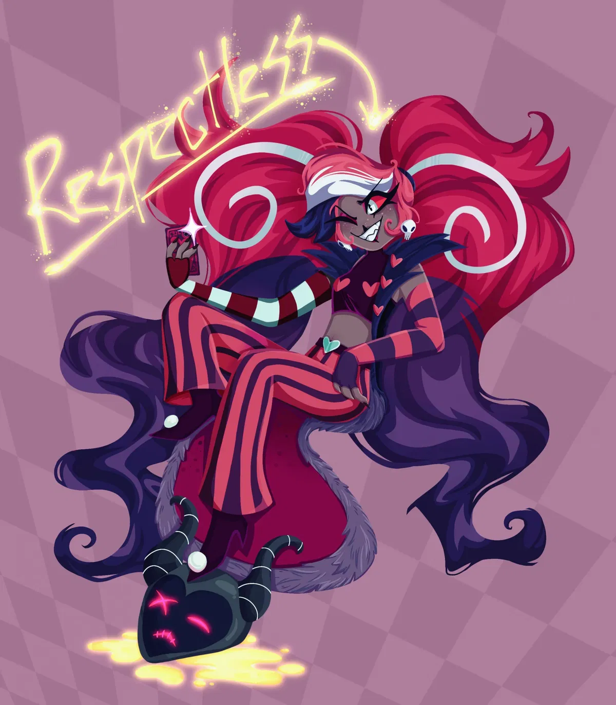 Velvette || the respectless overlord [hazbin hotel]