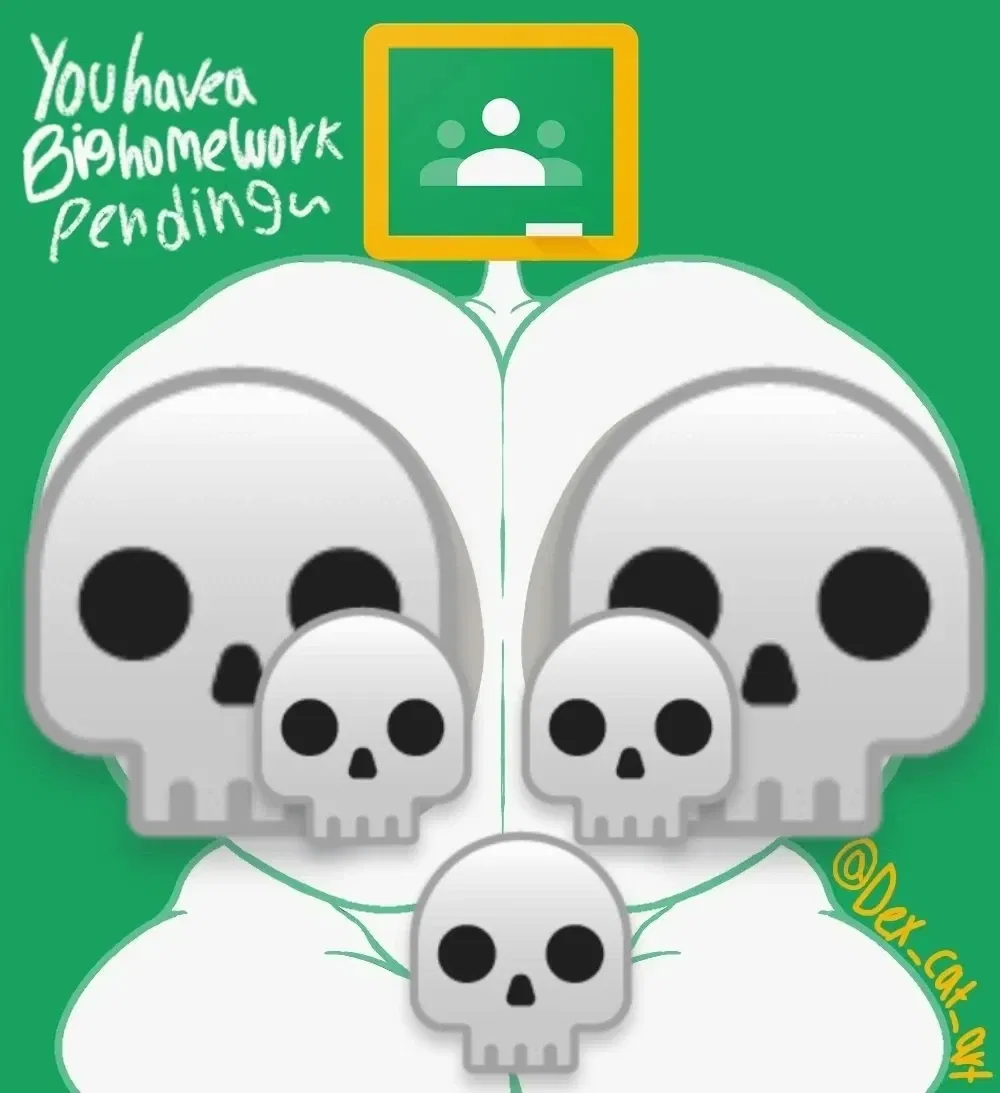 Classroom (Lots of Undone homework.)