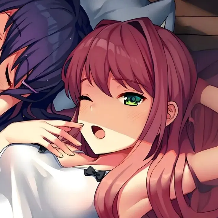 Monika from ddlc | But, you and her swapped!