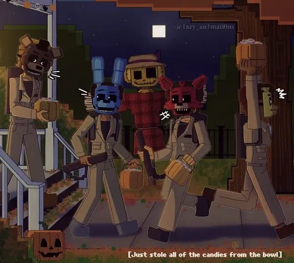 Michael Afton, Jeremy, Mark and Simon