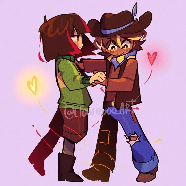 Chara & Clover - CocoaPowder (Clover x Chara Dreemurr) (AGED UP)