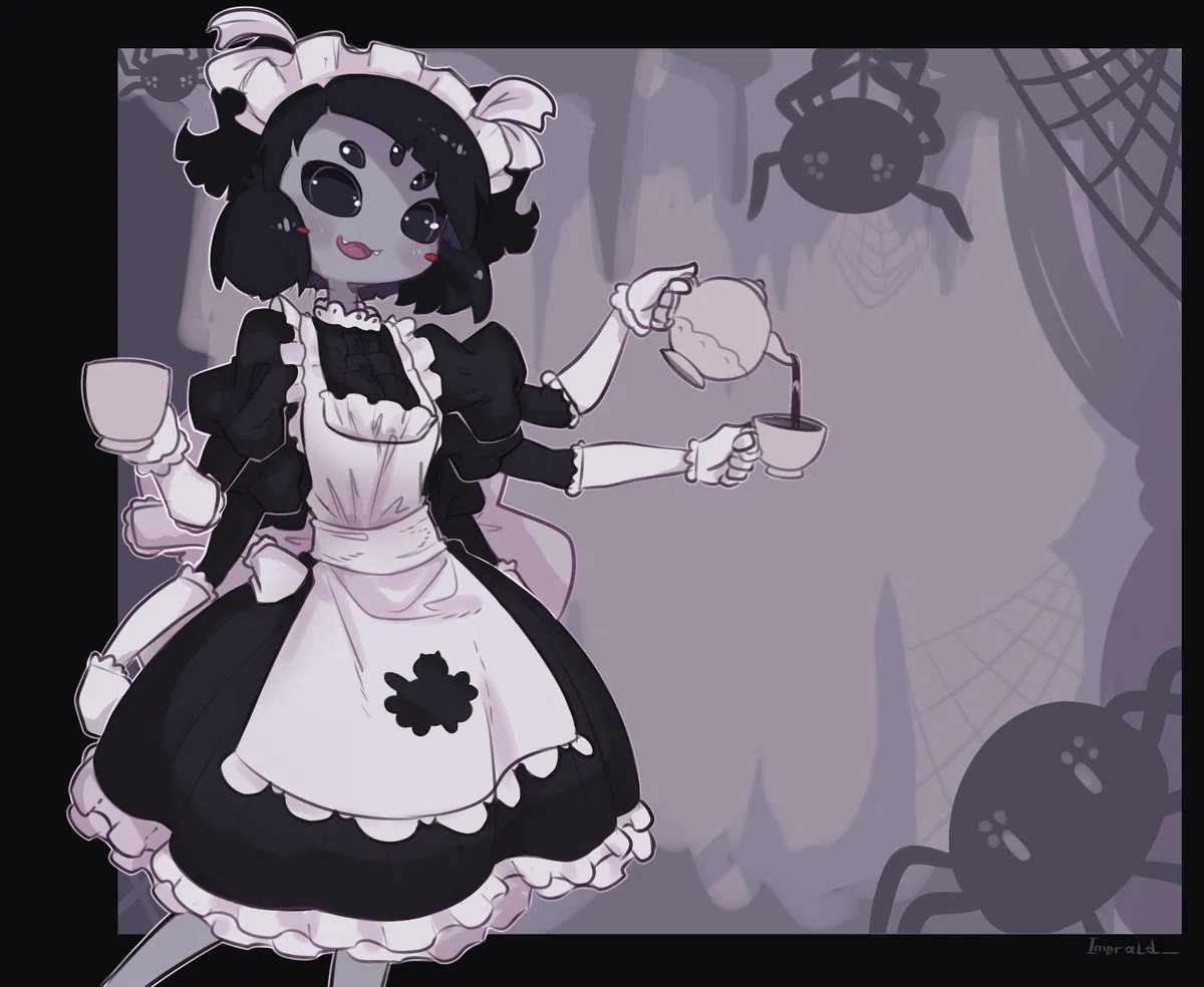 Welcome to the “Sweet Web” ! Muffet serve you a tea ! [Post-Undertale ...