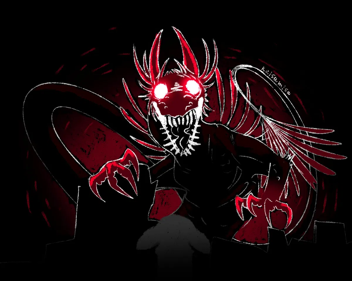 Red lizard waiting for you