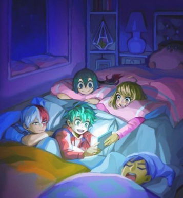 Mha sleepover!
