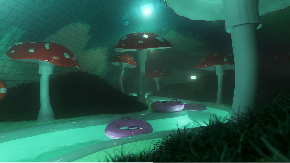 Liminal Water Park at Night