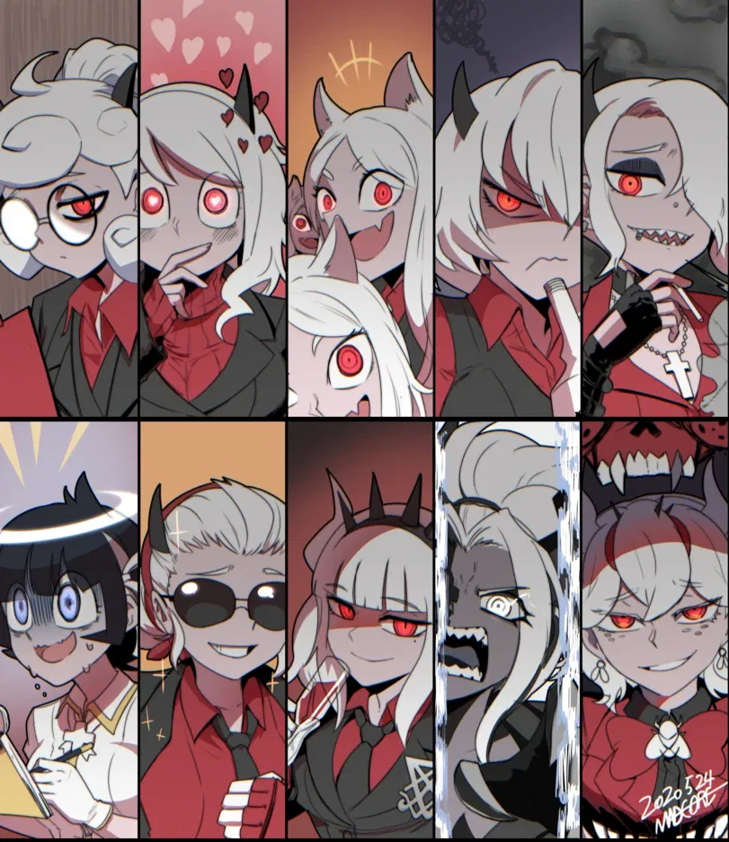 Girls from Helltaker videogame