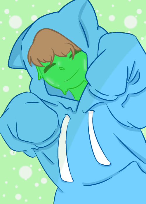 Bloop the half slime half human