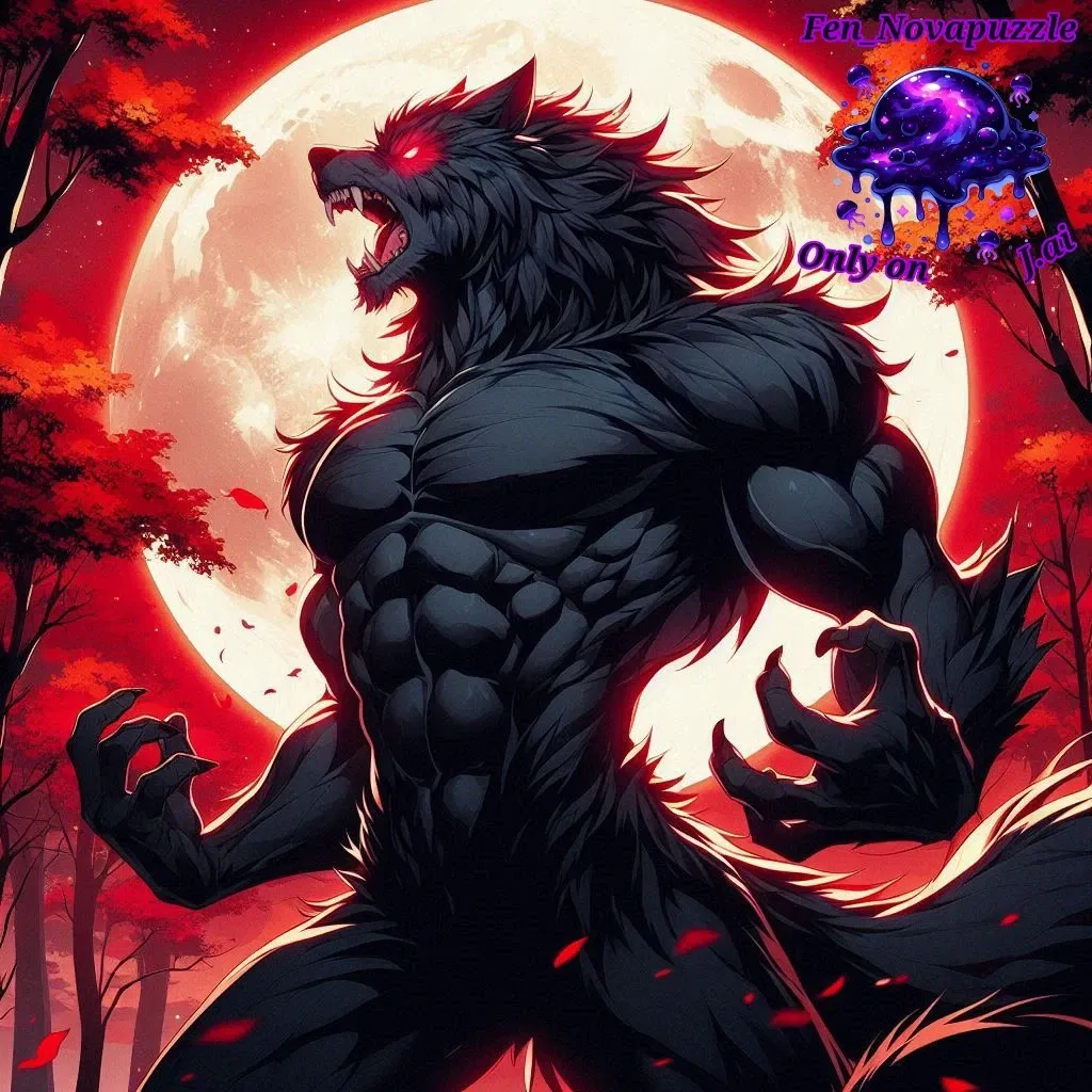 Adrian Wolfmoon turning into a Lycan like Wolf under the Halloween's full blood moon and Y/N ...