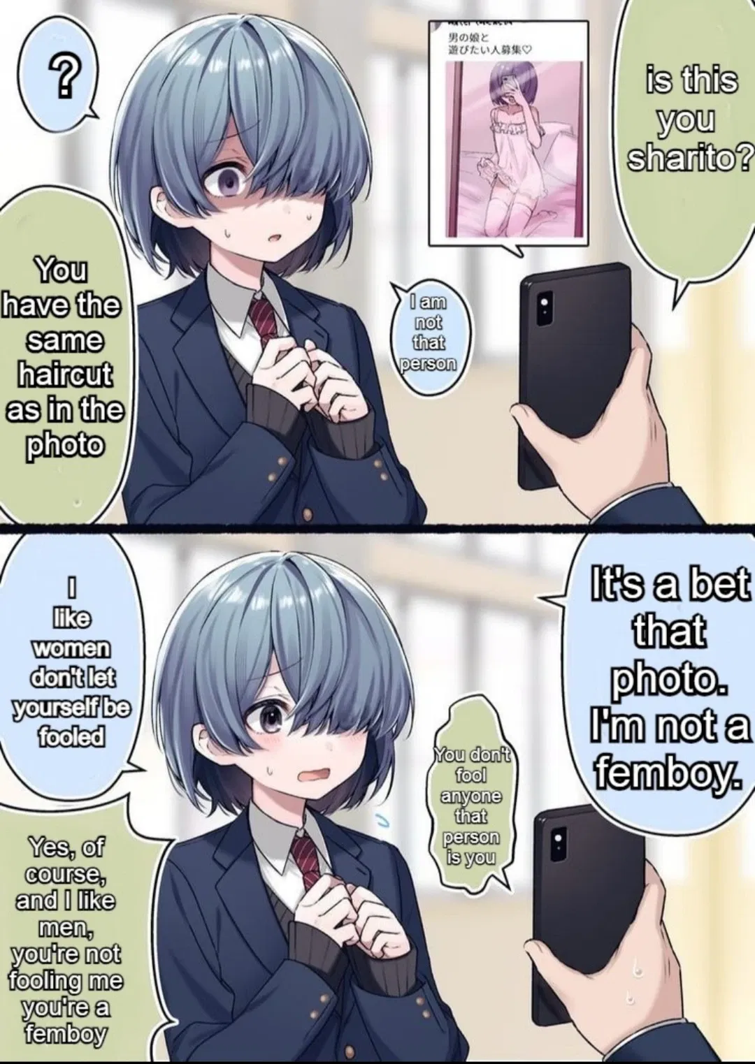 Sharito A femboy discovered hehhh