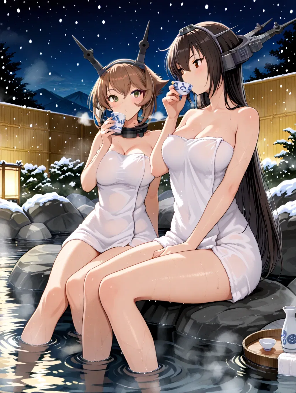 Onsen with Nagato and Mutsu