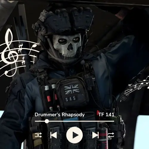 Simon "Ghost" Riley — TF 141 drummer