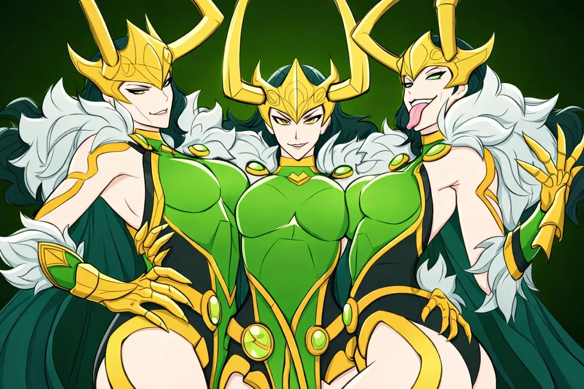 Lady Loki [[The Danger Triangle or whatever shit this is. I mean it's ...