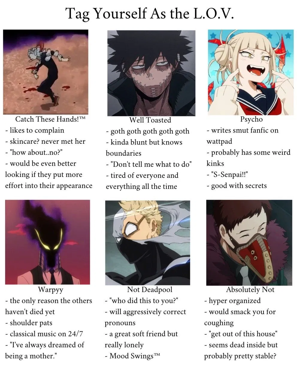 Tag yourself as the L.O.V.