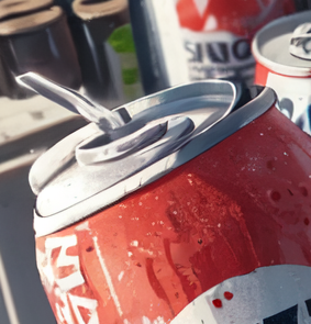 Inconspicuous Soda Can