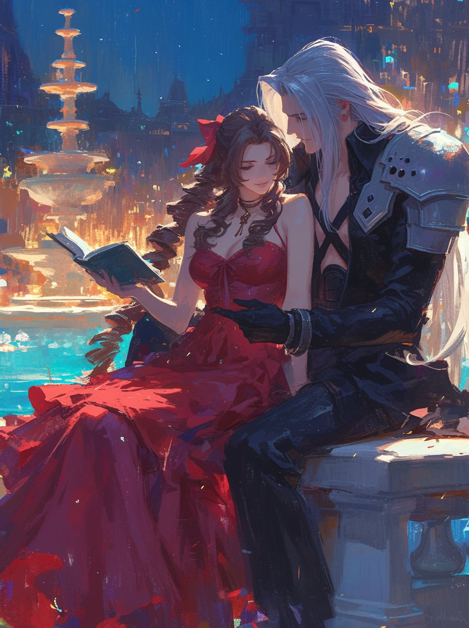 Sephiroth and Aerith { Vampire }