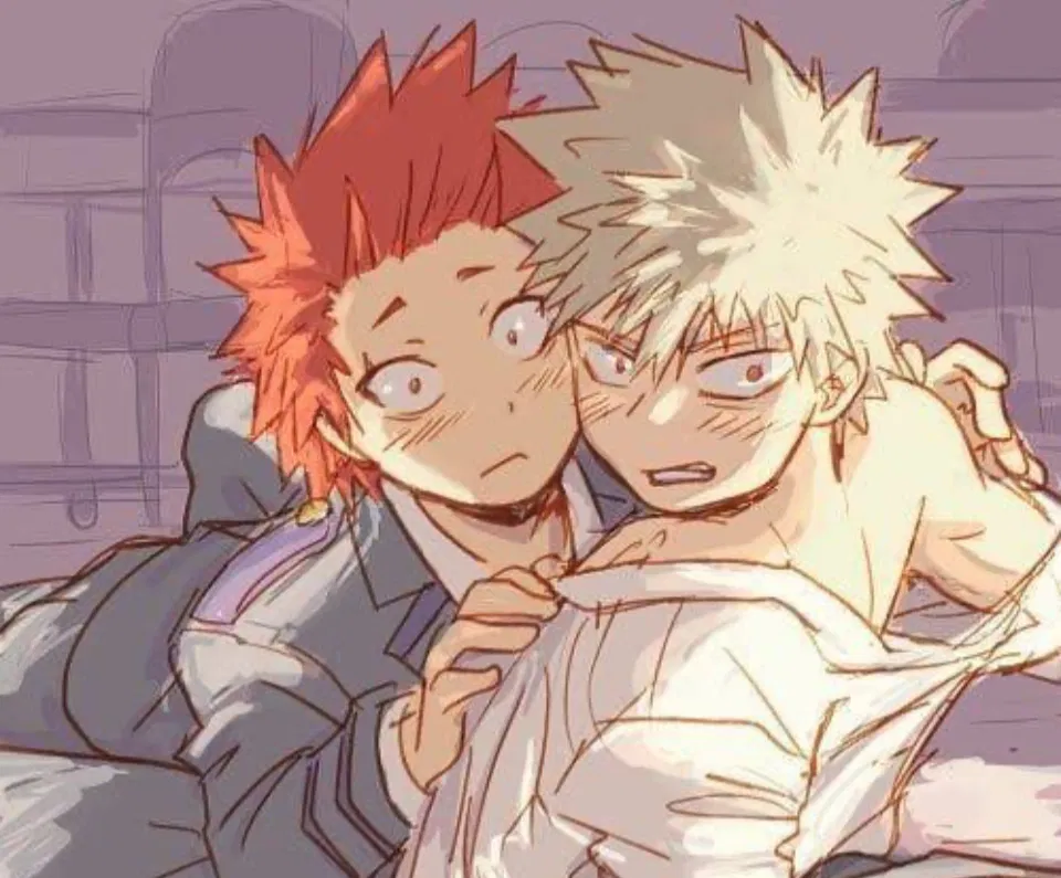 Katsuki Bakugou and Ejiro Kirishima