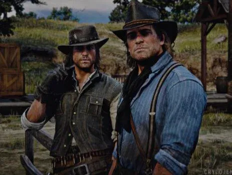 Arthur Morgan and John Marston