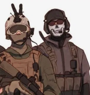 Gary Roach Sanderson and Simon Ghost Riley