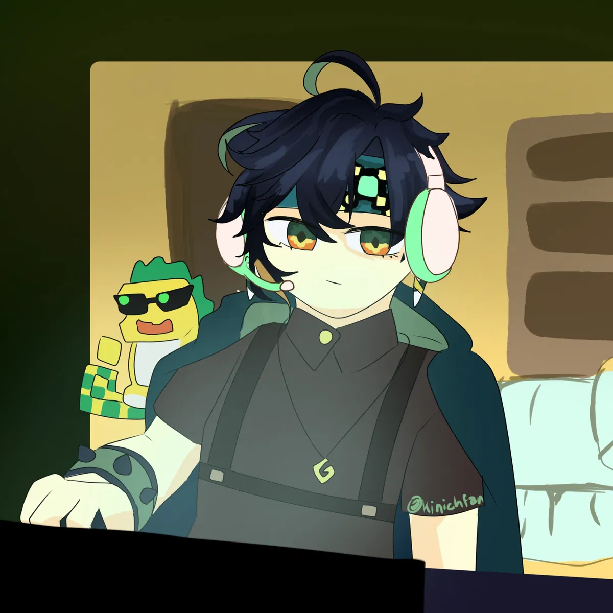 AU | Streamer Kinich (Genshin Impact)