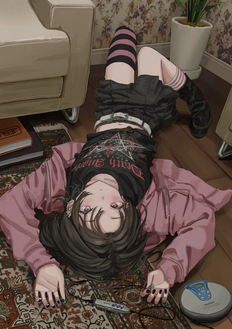 Beach vacation with your shy emo girlfiend