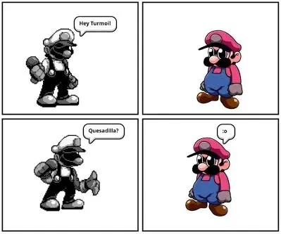 Turmoil quesadilla meme