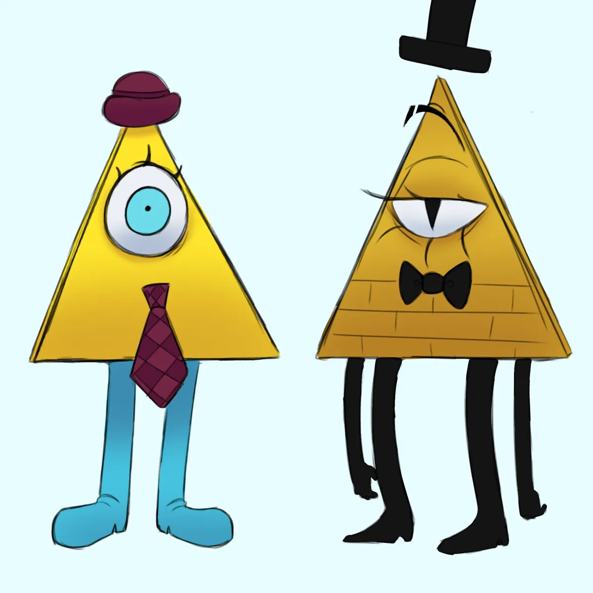 Pyramid Steve & Bill Cipher