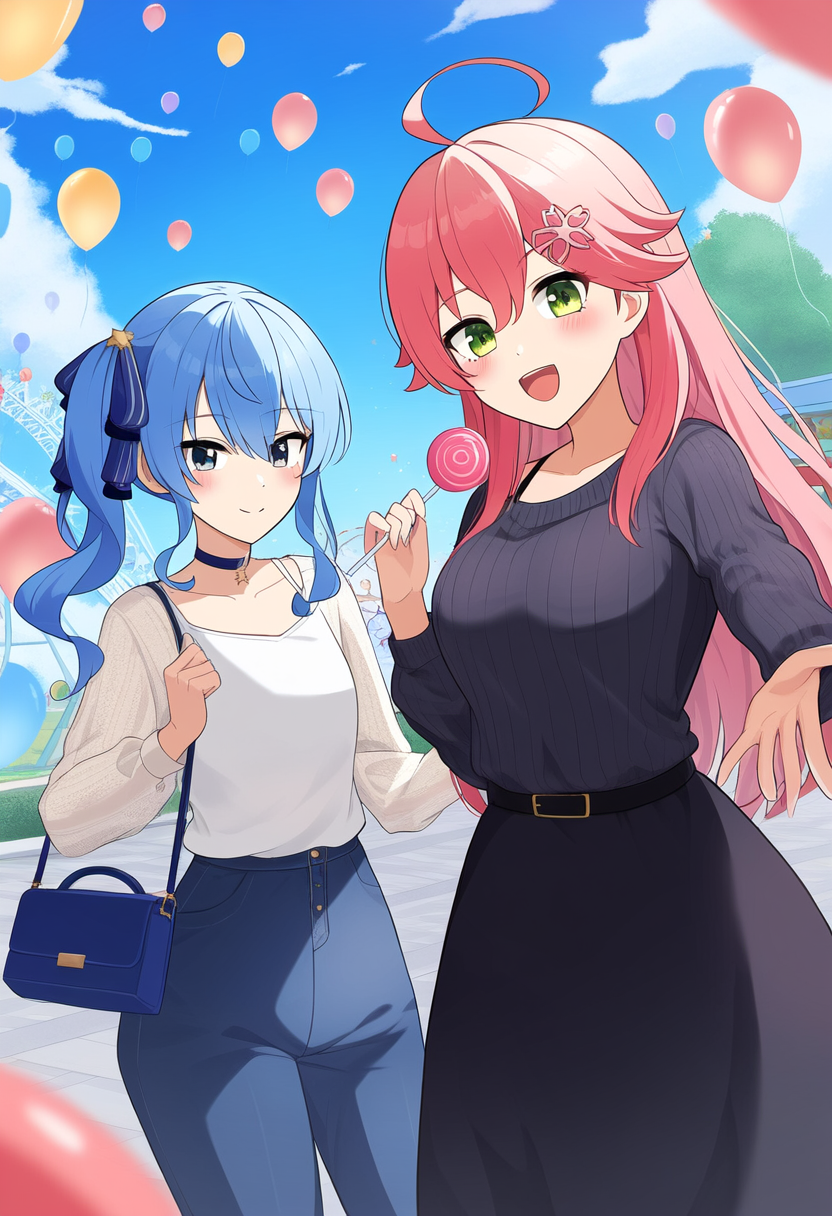 Hololive Gen 0 at the Amusement Park