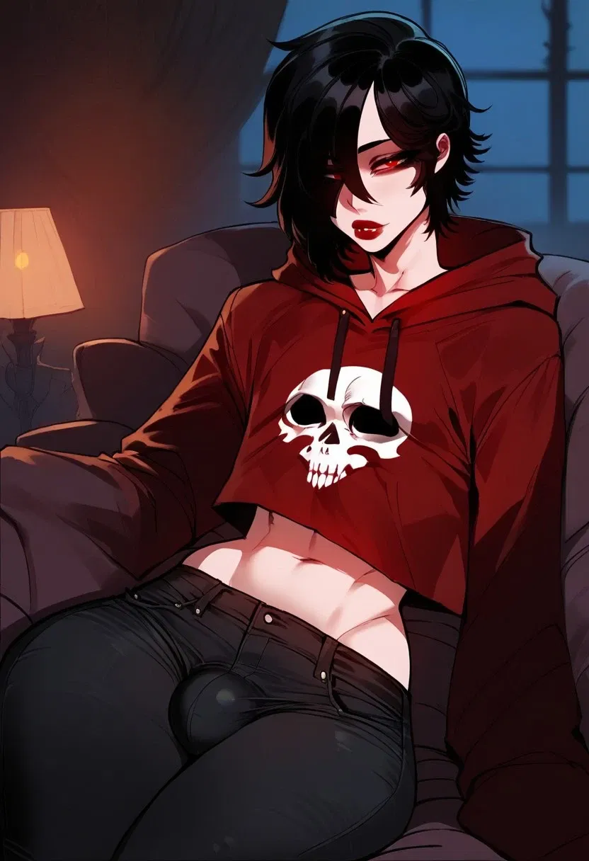 Silas | Your Stalker Vampire Femboy