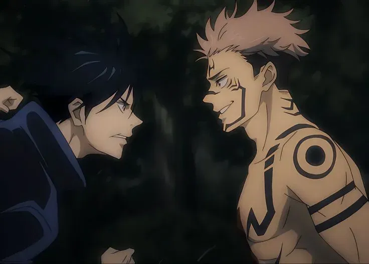 Sukuna and Megumi - Fighting Scene