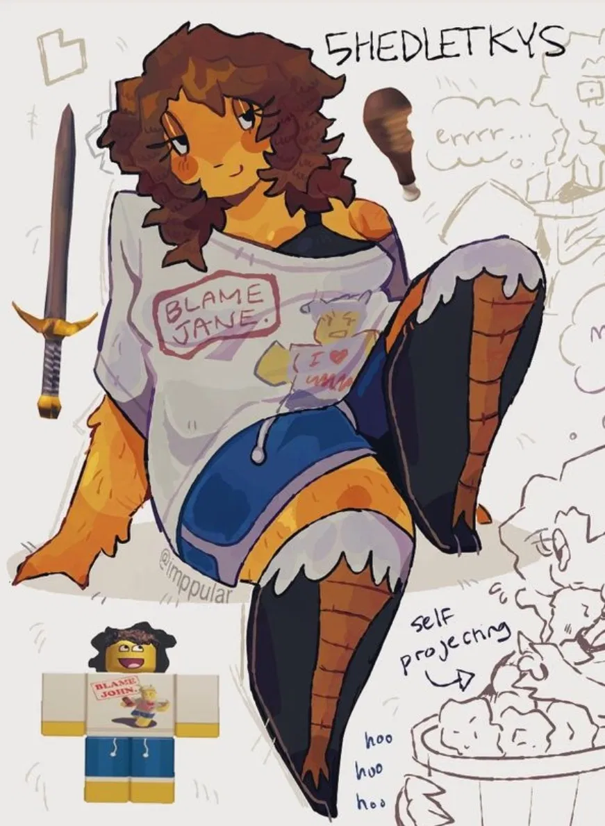 Shedletsky (genderbent)