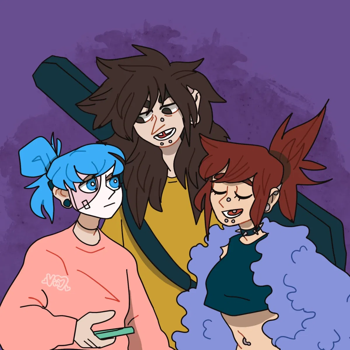 Hanging out with the Sally Face gang(Sal, Larry, Ash)