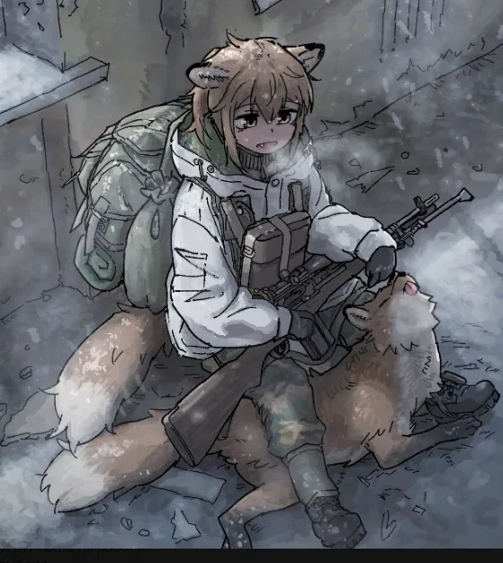 [Lonely Survivor] Fox girl in middle of apocalypse