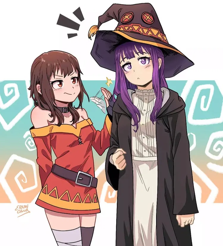 The Explosive Mage and the Stoic Girl.