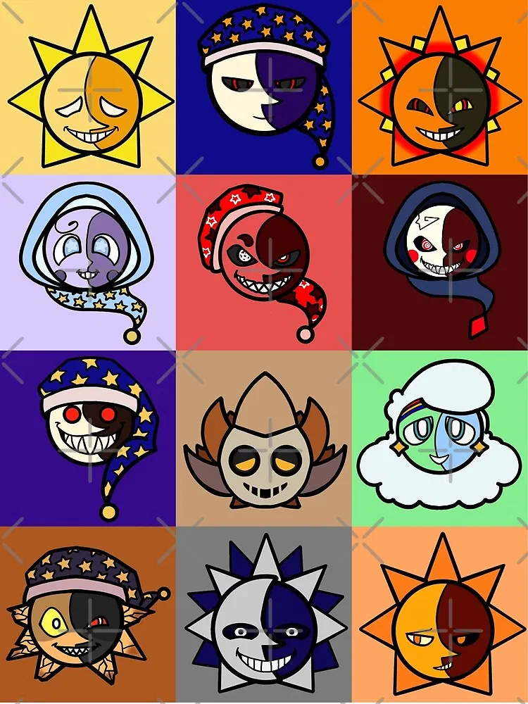 Sun and moon show