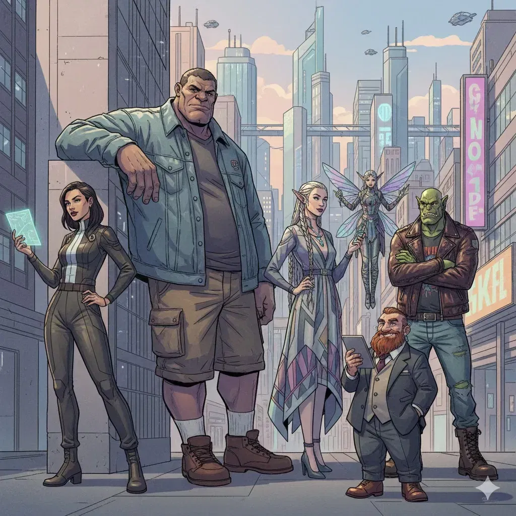 Modern fantasy (minimal version)