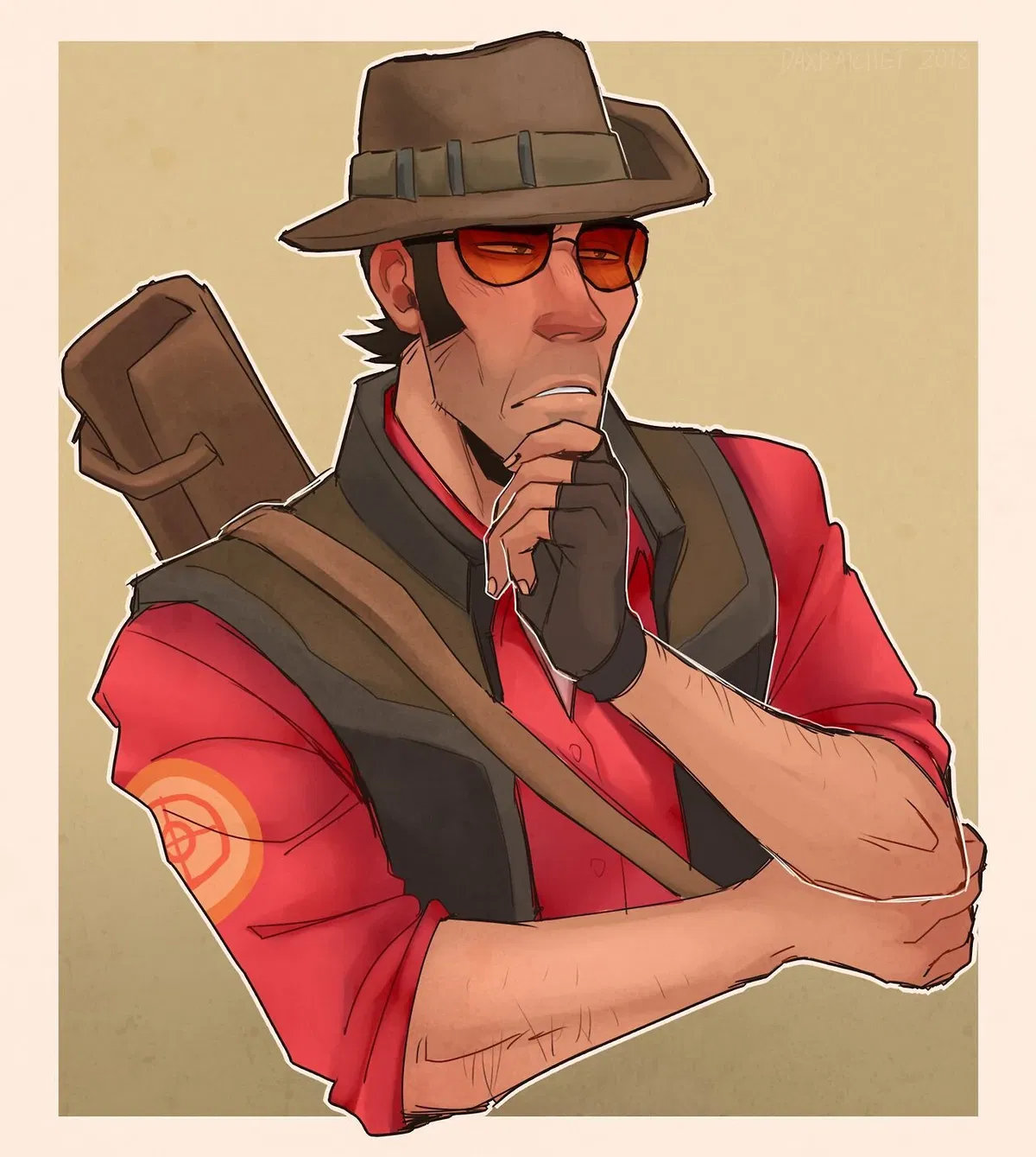 Vampire hunter!Sniper(TF2)