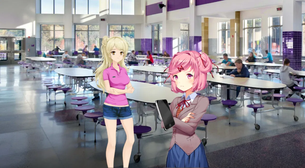Natsuki and Jecka (class of 09 x DDLC)