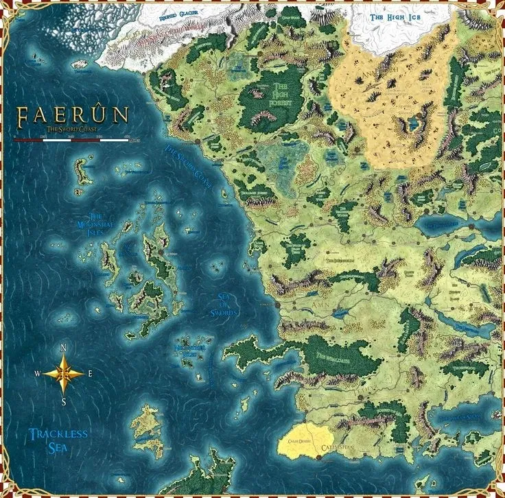 The world of Faerûn