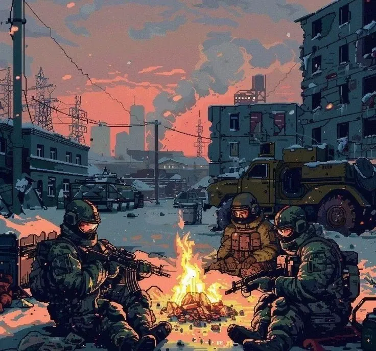A group of 5 Russian men!