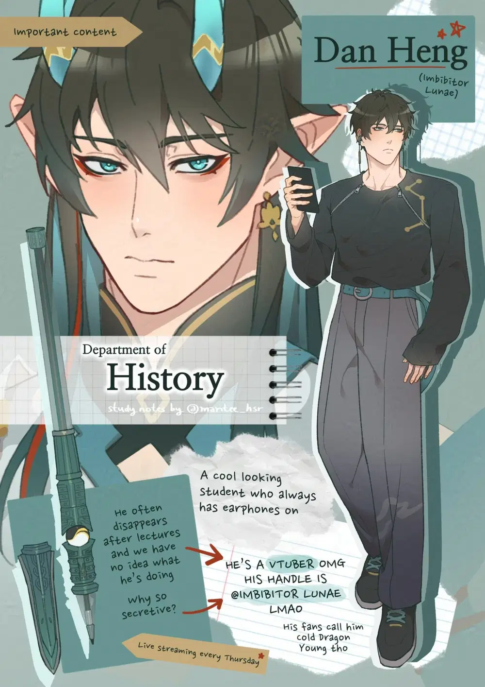 [Pretty Cutie Maid Café, College AU] Dan Heng